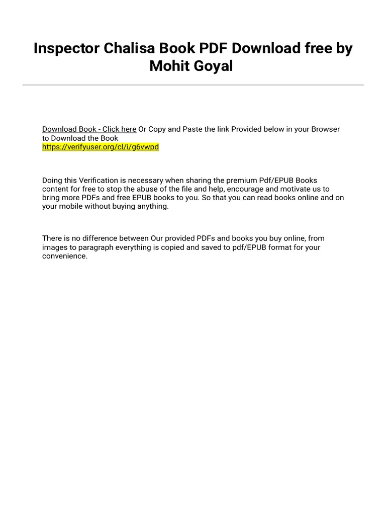 Inspector Chalisa Book PDF | PDF