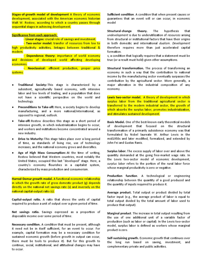 Chap 3 4 Reviewer | PDF | Economic Growth | Labour Economics