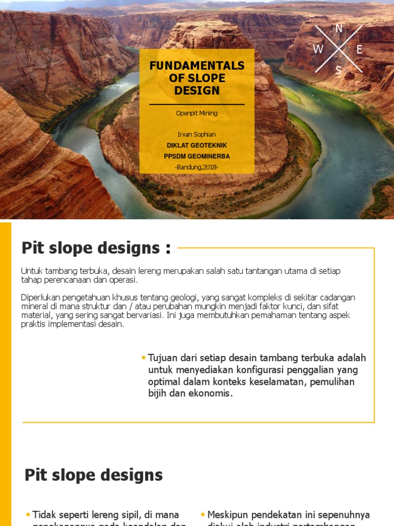 Desain Lereng Pit Tambang Terbuka | PDF | Seni | Sains & Matematika