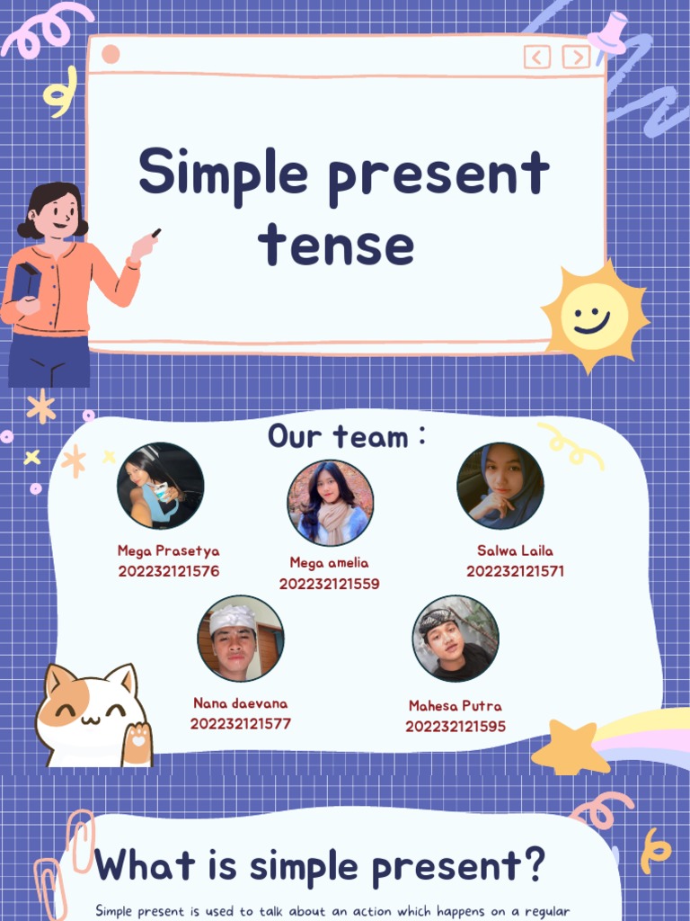 Group4 - Simple Present Tense PDF | PDF | Grammatical Tense | Linguistic Morphology