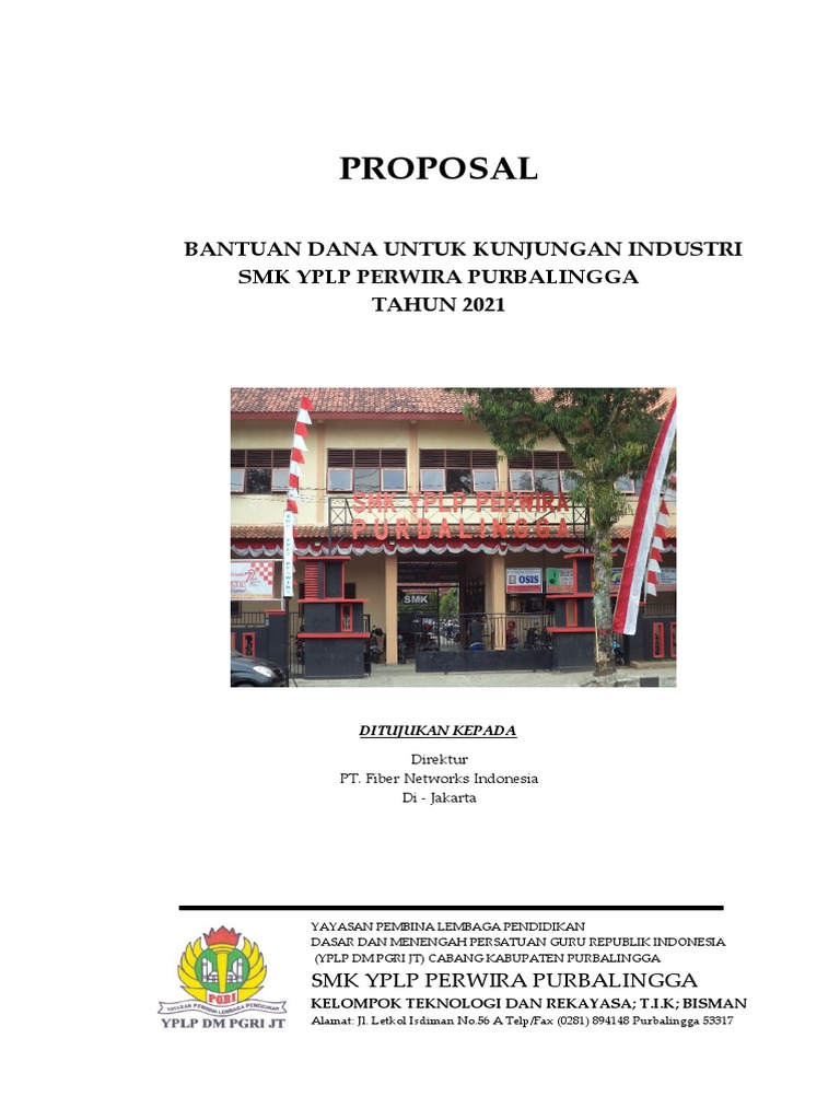 Proposal Kunjungan Industri | PDF