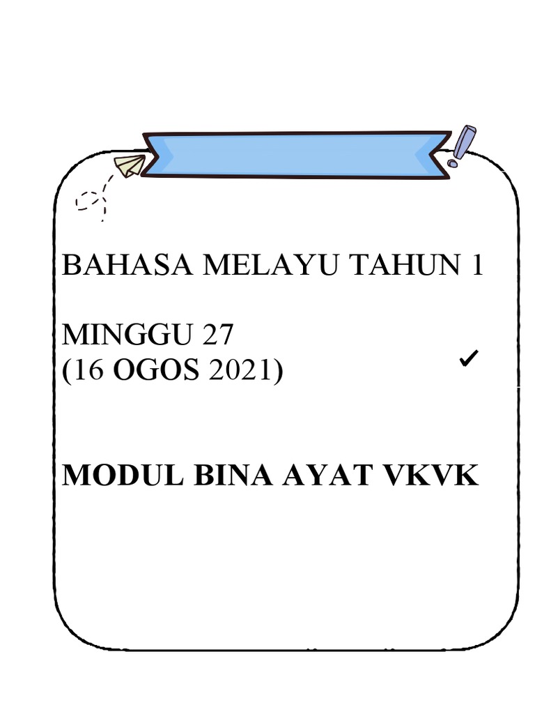 Modul Bina Ayat VKVK | PDF