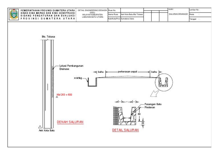 Shop Drawing Drainase AKB | PDF