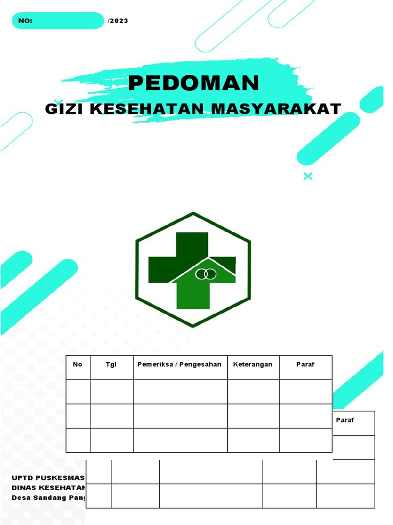 Pedoman Pelayanan Gizi Kesehatan Masyarakat Di Puskesmas | PDF