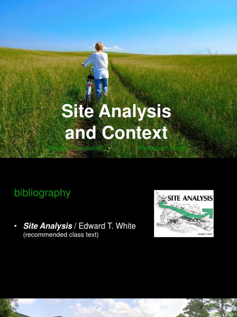 Site Analysis Context Edward T White PDF | PDF | Design | Cognitive Science