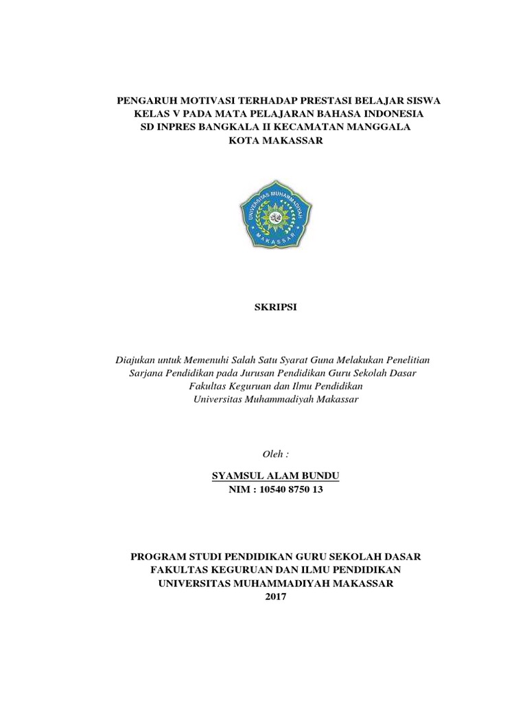 Kuesioner Prestasi Belajar | PDF