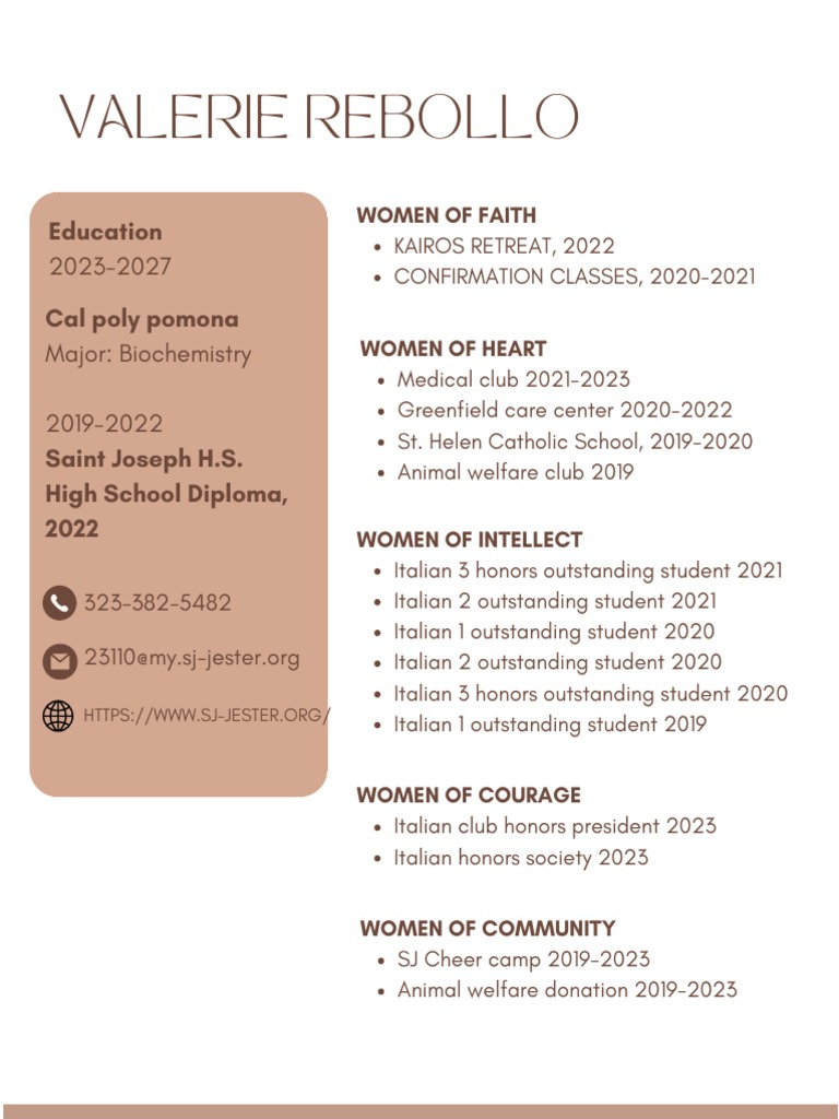 brown cream aesthetic minimalist graphic designer resume | PDF