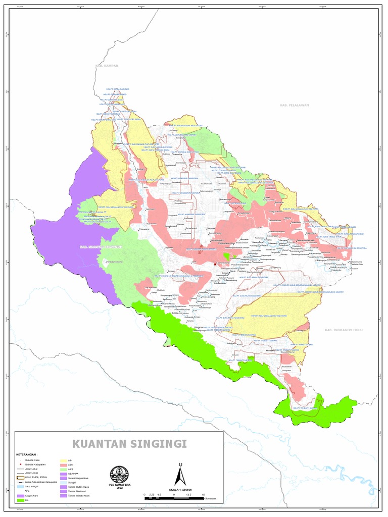 Peta Kabupaten Kuantan Singingi | PDF