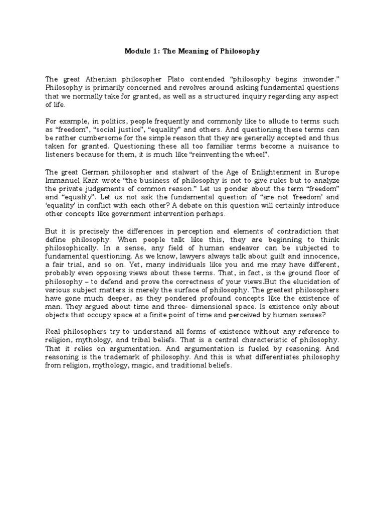 18 Modules Philo | PDF | Soul | Rationalism