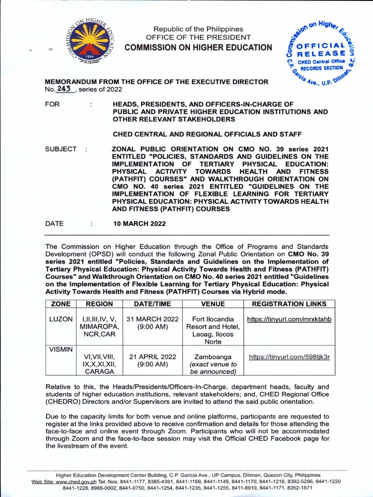 Moed-No.-243-S.-2022 (Pathfit) | PDF