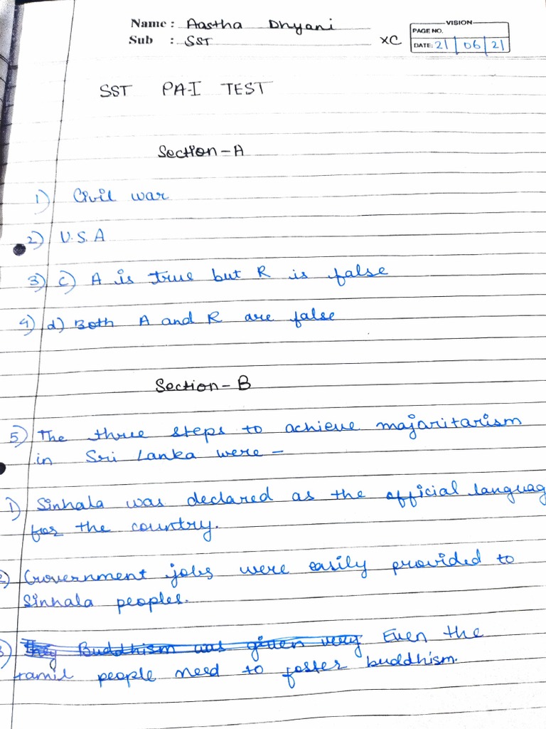 SST For Class 10 | PDF