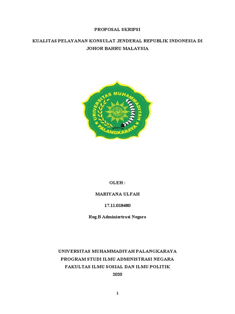 PROPOSAL SKRIPSI Ulfah | PDF