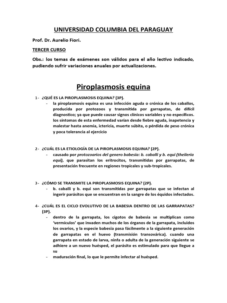 34 - Eic 2022 Piroplasmosis Equina | PDF | Microbiología | Epidemiología