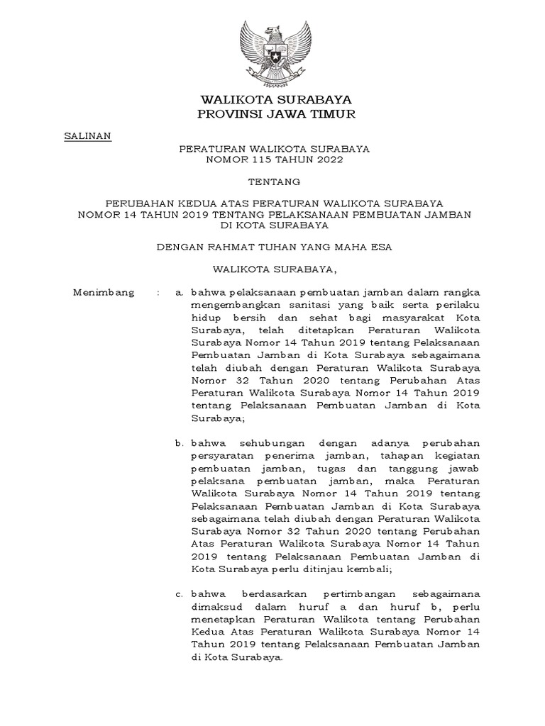 4231 Perwali 115-2022 | PDF