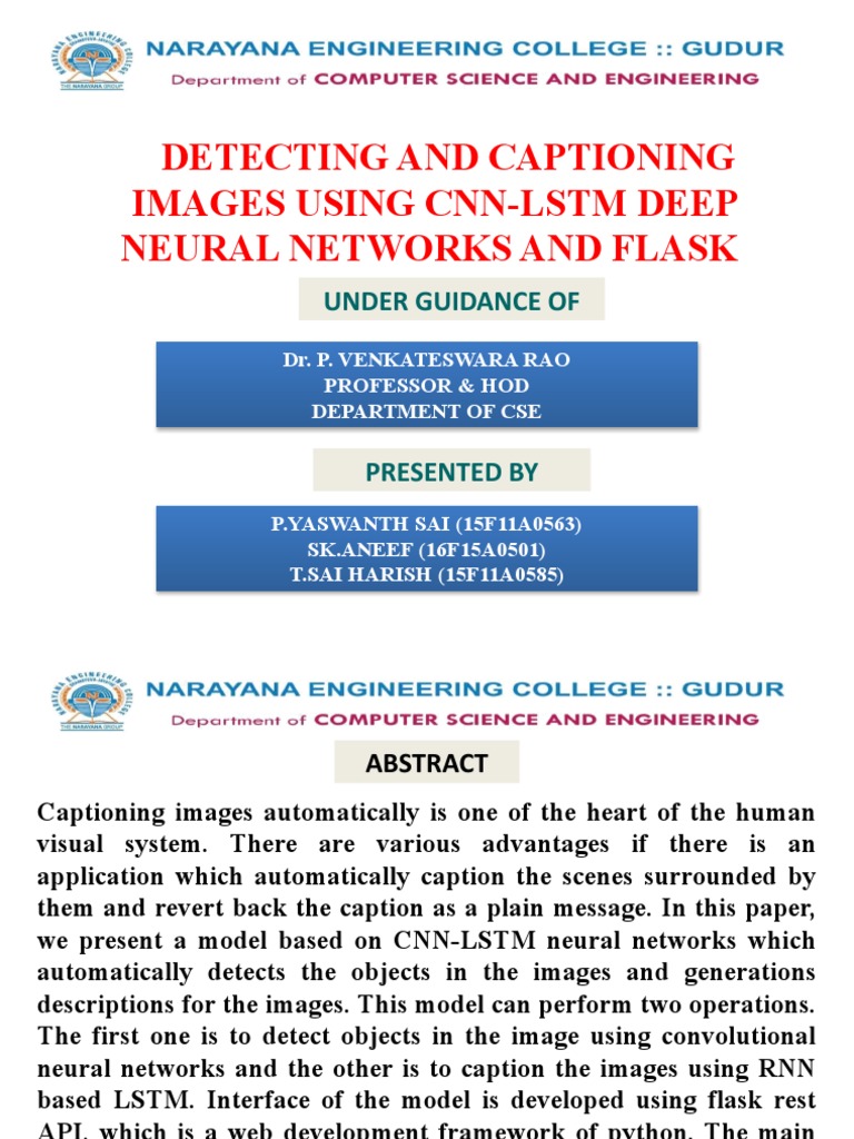 Automated Image Captioning Using CNN-LSTM Deep Neural Networks with Object Detection and Flask ...