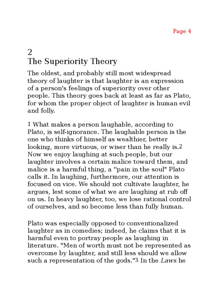 The Superiority Theory | PDF | Laughter | Aggression