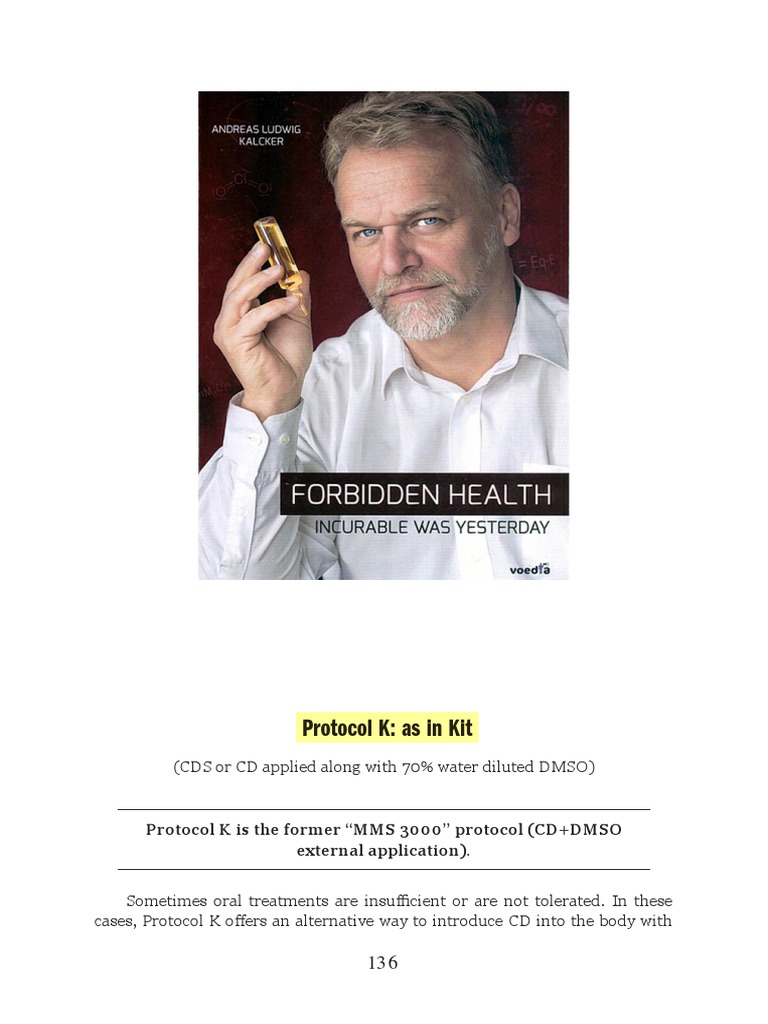 AK Forbidden - Health Protocol K en | PDF | Dimethyl Sulfoxide | Water