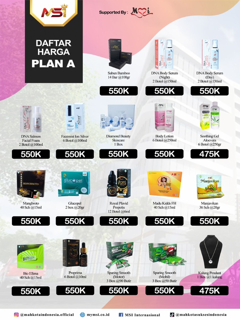 Daftar Harga Plan | PDF