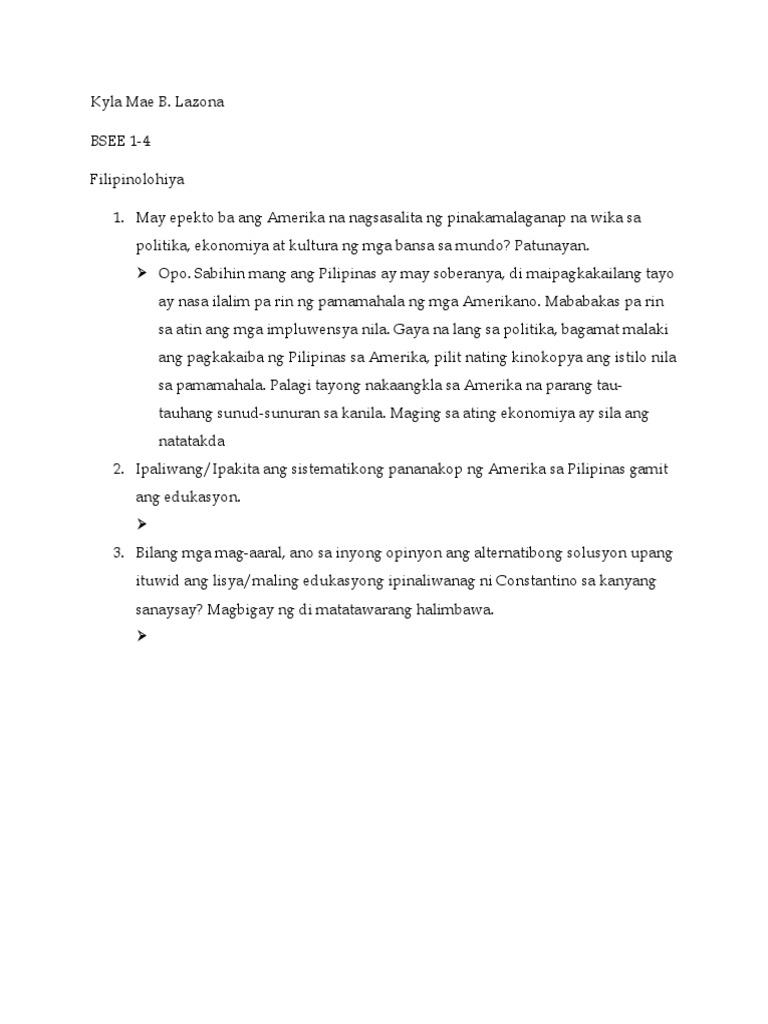 Nasyonalismo at Wika | PDF