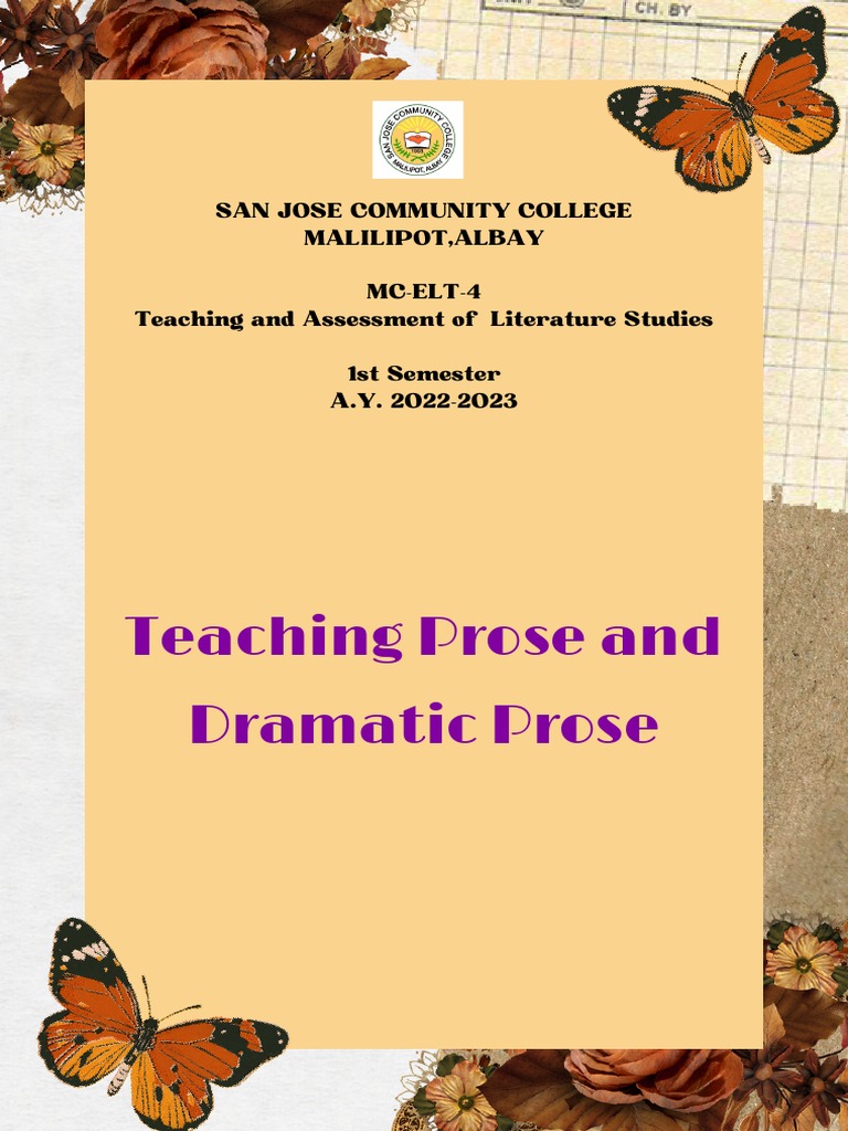 Understanding Prose Types | PDF | Reading Comprehension | Teachers