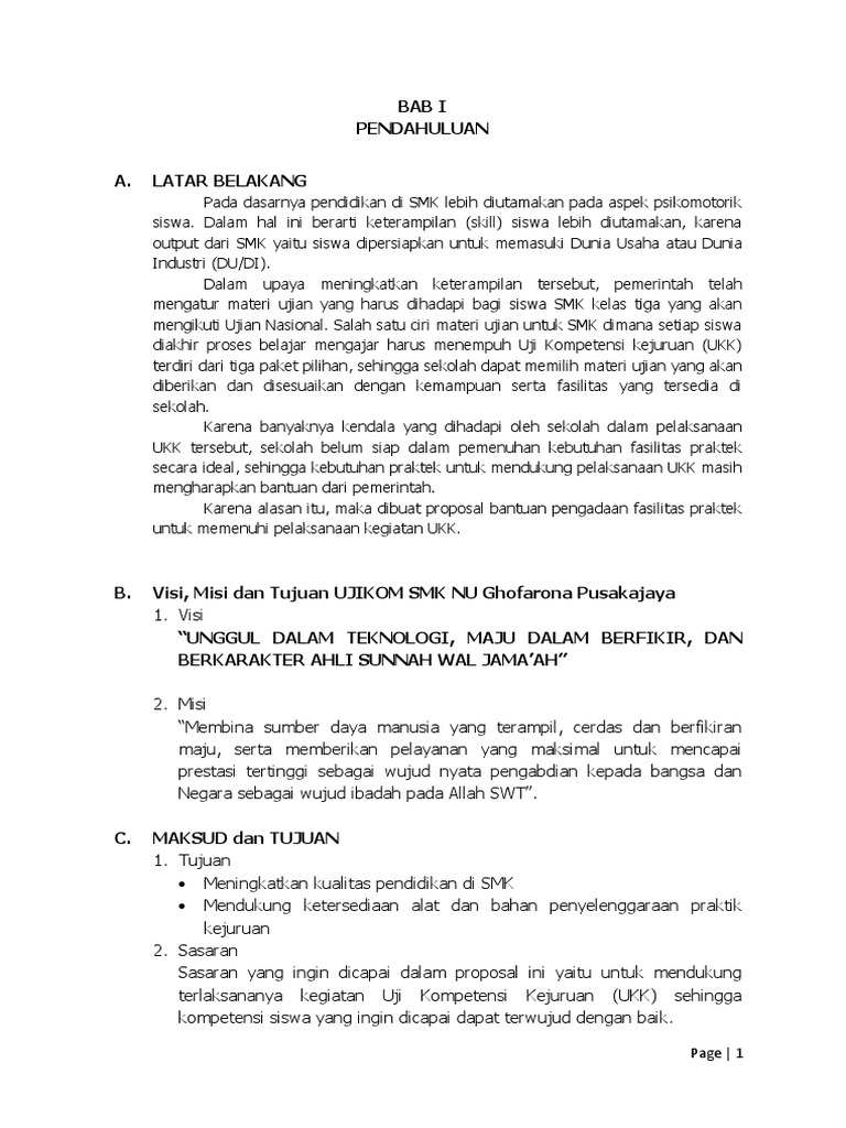 Proposal Ujikom 2018 - TSM | PDF