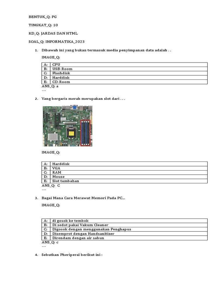 Soal Pts Informatika 2023 | PDF