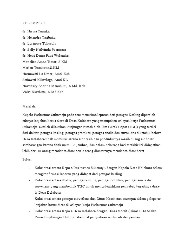 Kelompok 1 Kolaboratif | PDF