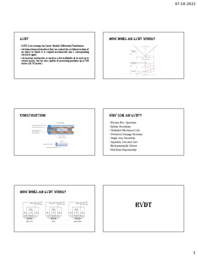 LVDT How Does An LVDT Work? | PDF | Electricity | Mechanical Engineering