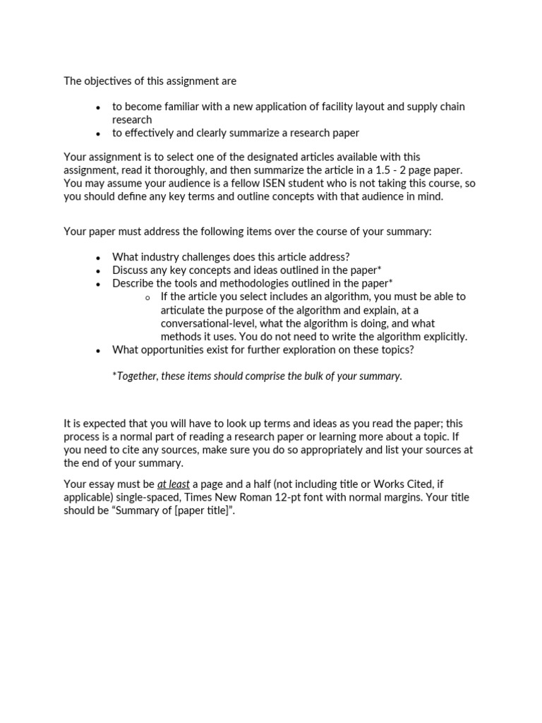 Independent Assignment 2 Instructions | PDF