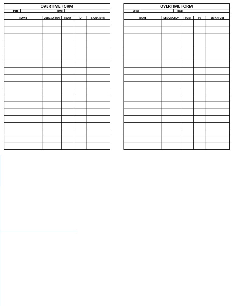 Name Designation From TO Signature Name Designation From TO Signature | PDF