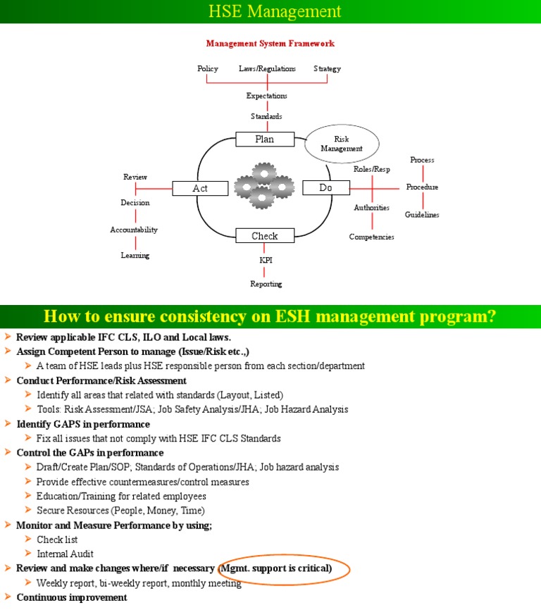 HSE Management Plan and Risk Strategy | PDF