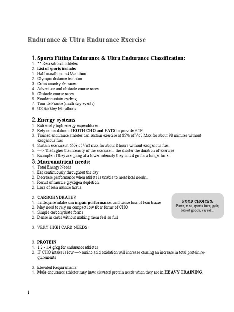 Assignment 4 - Endurance | PDF | Glycogen | Marathon