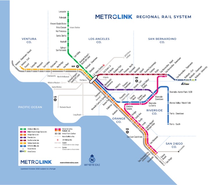 Metrolink - System Map 2022 PDF | PDF