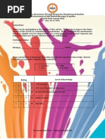 Pre and Post-Evaluation Form | PDF | Applied Psychology | Behavior Modification