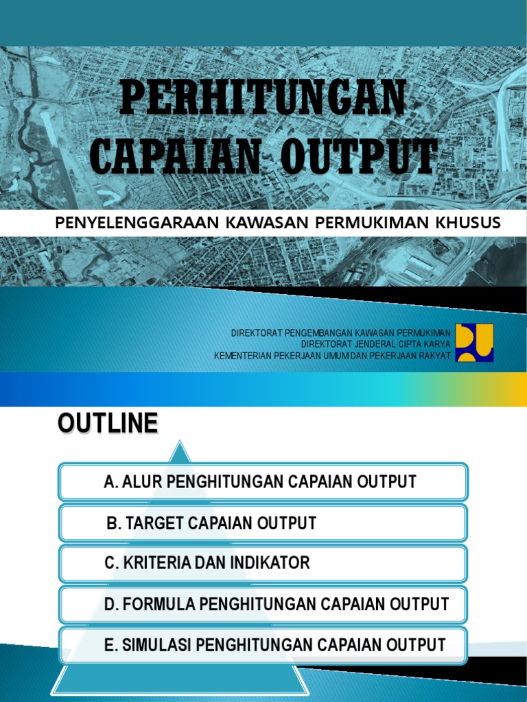 Metode Penghitungan Capaian Output | PDF