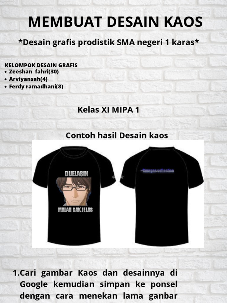 Desain Kaos Prodistik | PDF