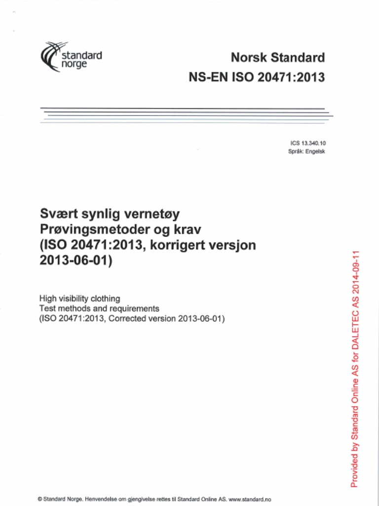 Iso 20471. 2013 | PDF
