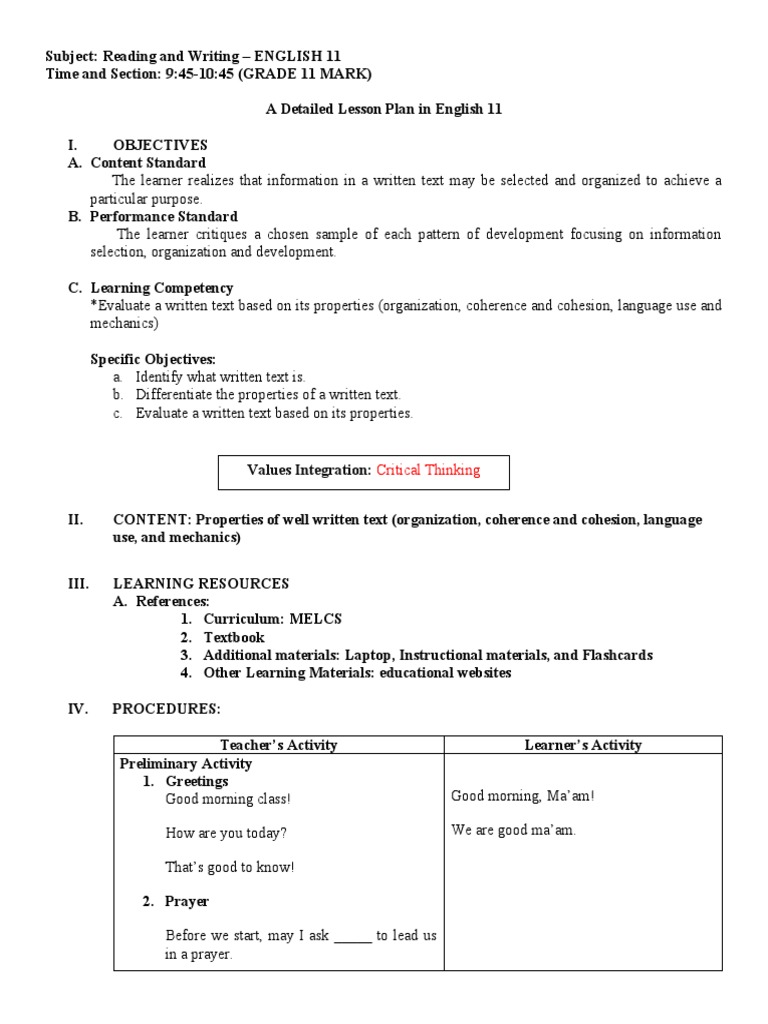 Properties of Well-Written Texts | PDF | Writing | Plural