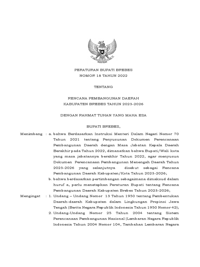 Perbup 18 2022 | PDF | Pengelolaan Keuangan & Uang