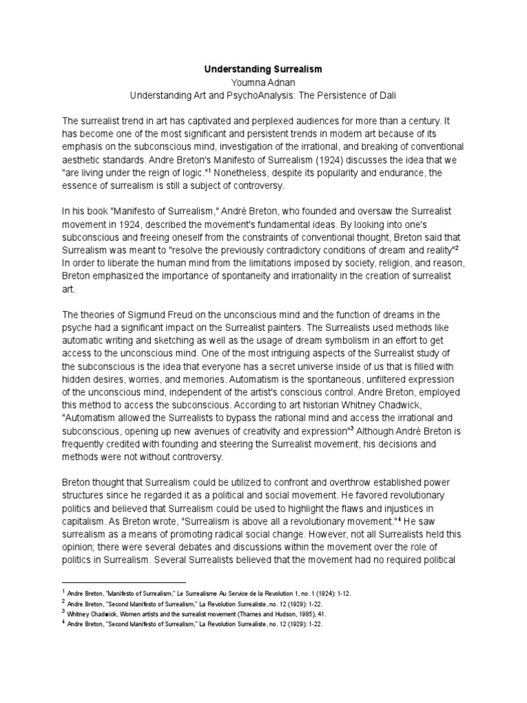 Understanding Surrealism | PDF | Surrealism | Unconscious Mind