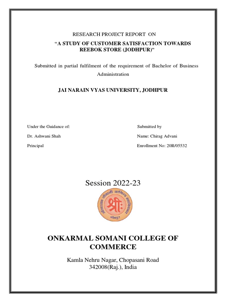 Format of 3-BBA Project Work 2023 (2) WORGFRTGJHK PDF | PDF | Business