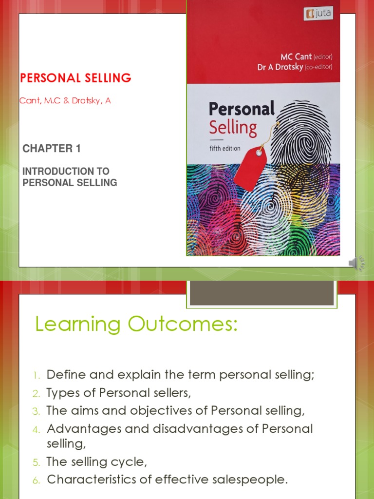 Chapter 1-Introduction To Personal Selling | PDF | Sales | Market ...