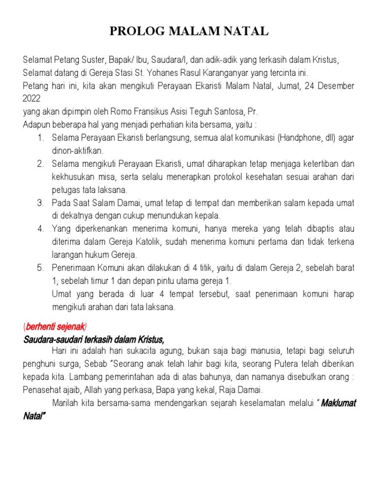 Prolog Natal | PDF Prolog Natal | PDF