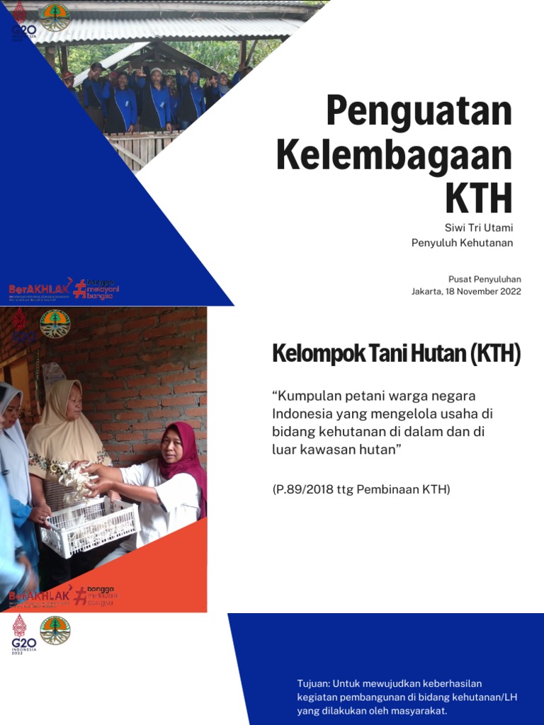 Penguatan Kelembagaan KTH - Penyegaran PPNPN | PDF