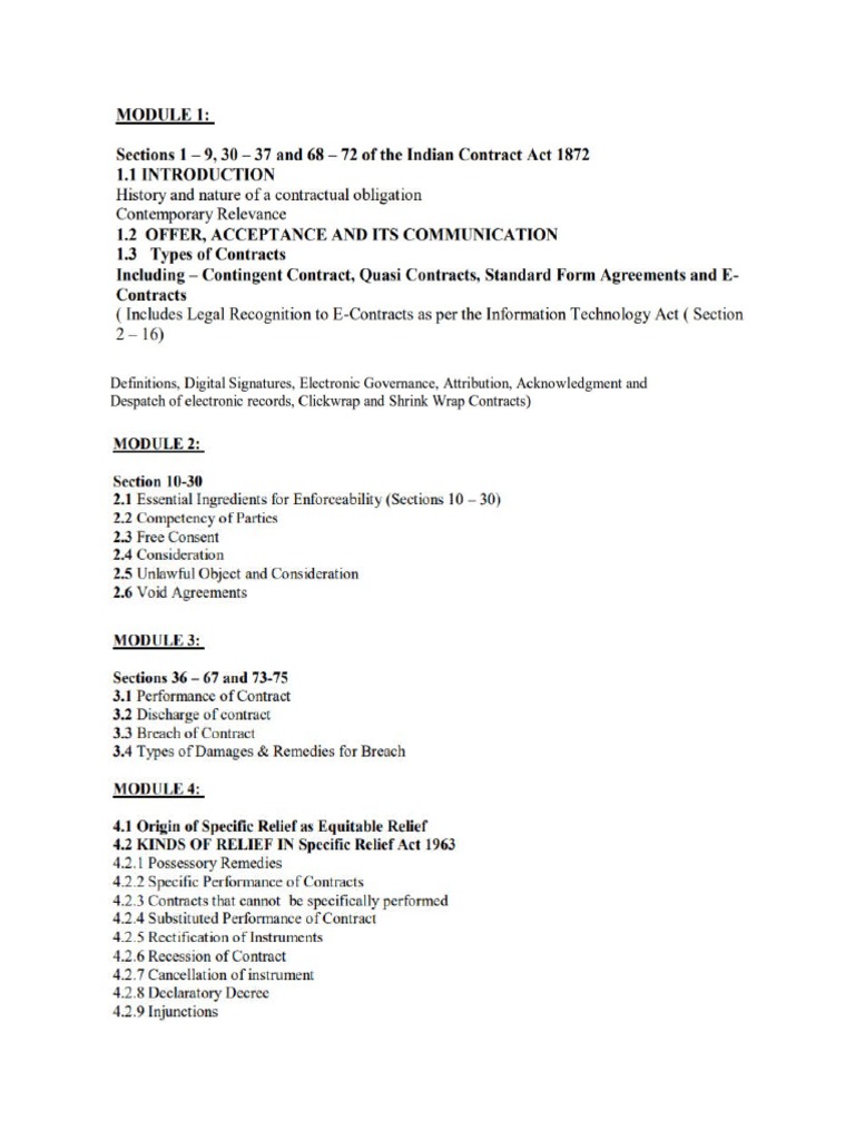 Contract Act | PDF | Legal Remedy | Specific Performance