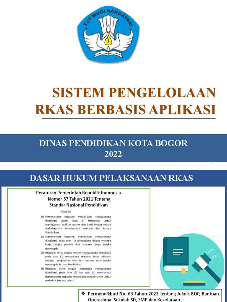 Sistem RKAS Digital Dinas Pendidikan Bogor | PDF