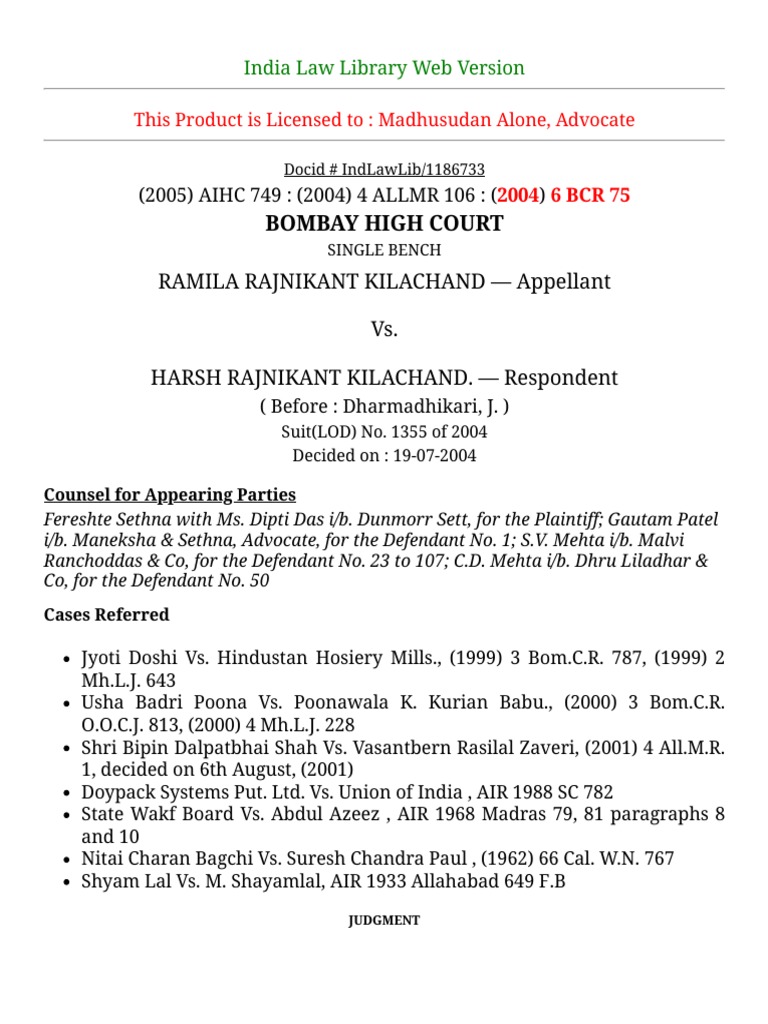 India Law Library Web Version | PDF
