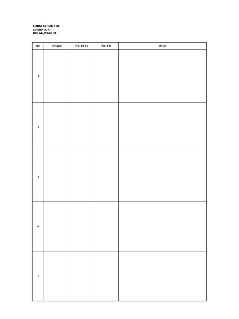 Form Tol PDF | PDF