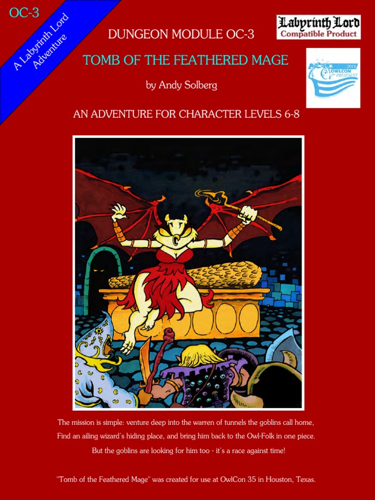 Dungeon Module OC3 - Tomb of The Feathered Mage - FINAL | PDF