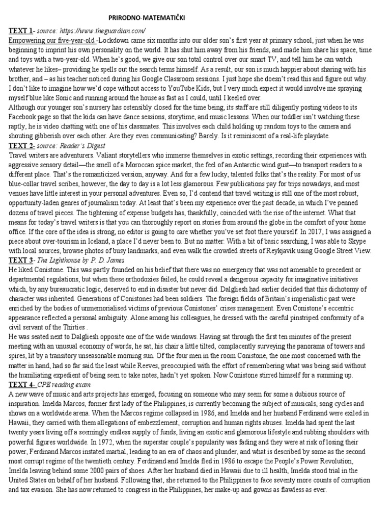 Prevod Za Završni | PDF